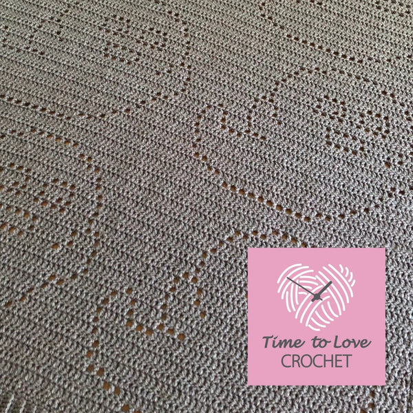 Ghost Blanket Crochet Pattern – Time to Love Crochet